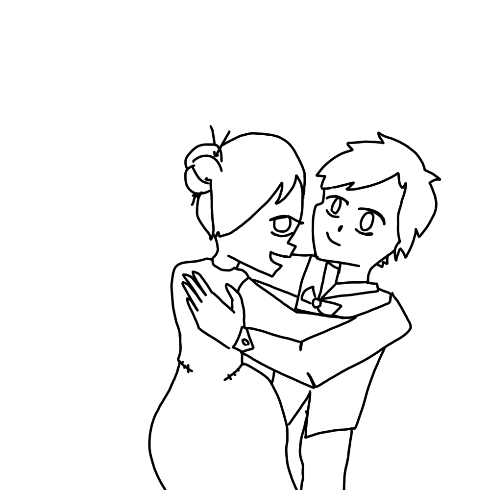 Man and Woman Dancing - ibisPaint
