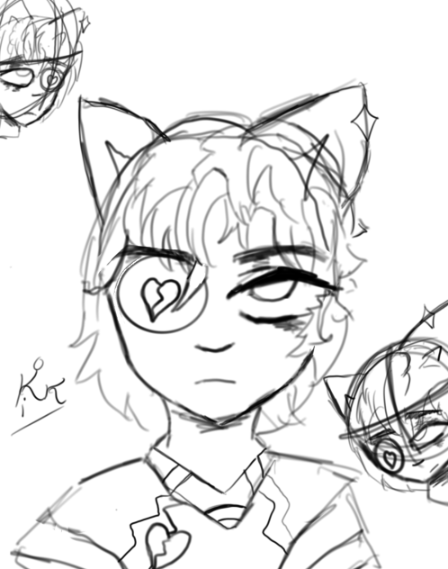 Random doodles not colored - ibisPaint