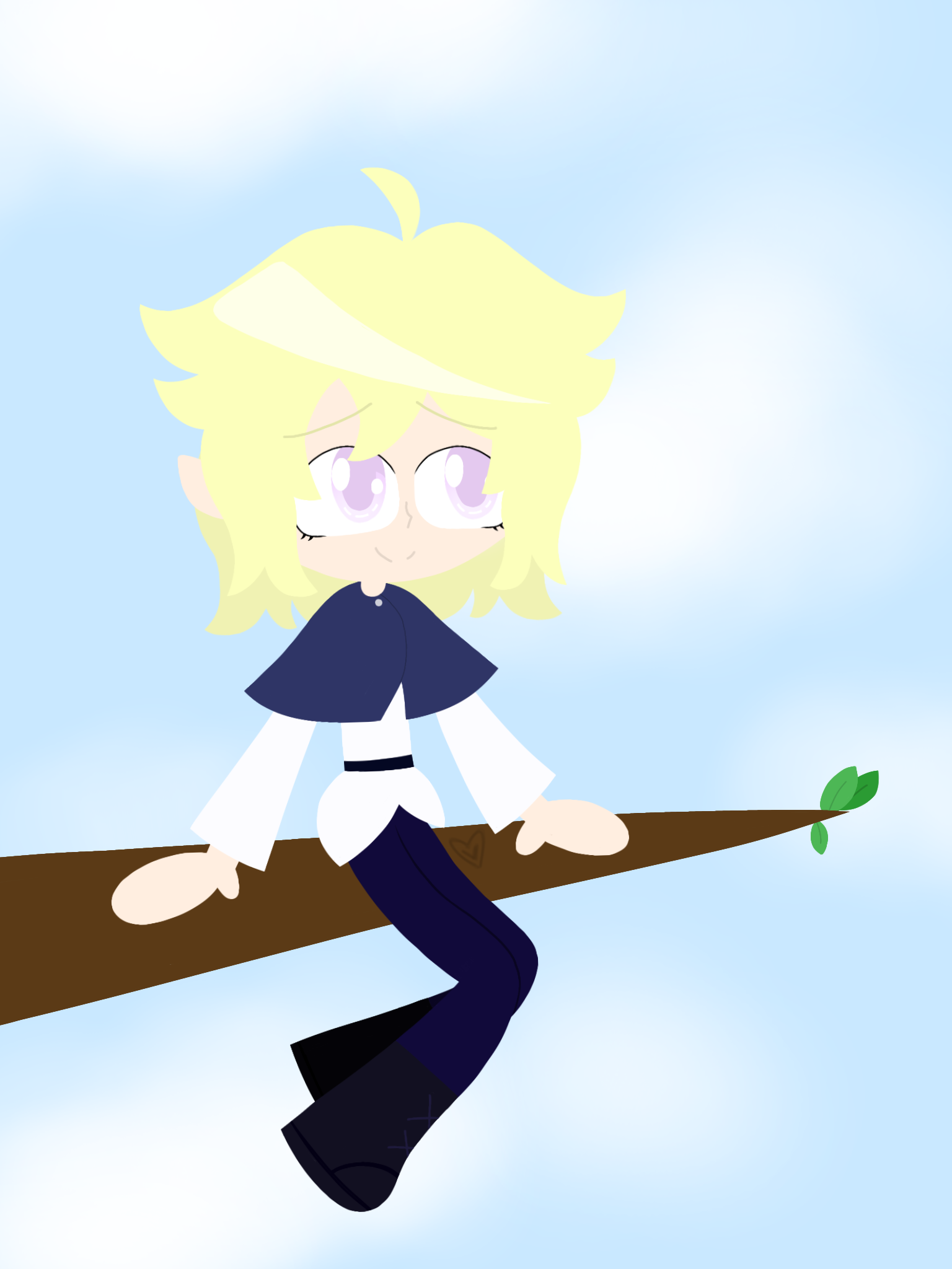 skeye sitting on a branch (gone wrong) - ibisPaint