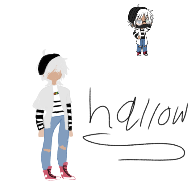 speed paint of my oc hallow - ibisPaint