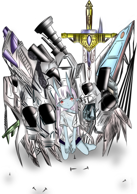 iron armor girl 03 - ibisPaint