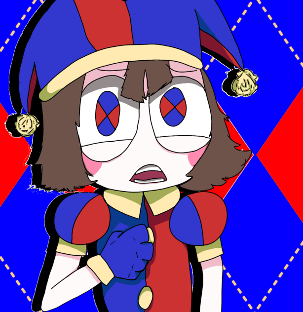 Cartoon Pomni - ibisPaint