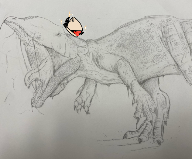 Dinosaur• •draw on paper. - ibisPaint