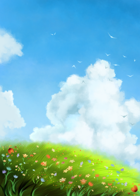 flower hill🌷 - ibisPaint