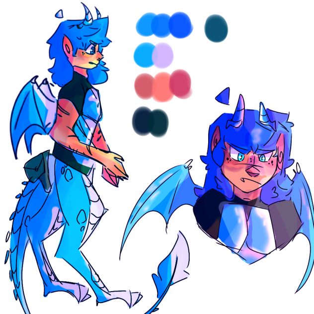 Rough draft for my oc haddock - ibisPaint