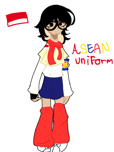 ASEAN uniform yippee - ibisPaint