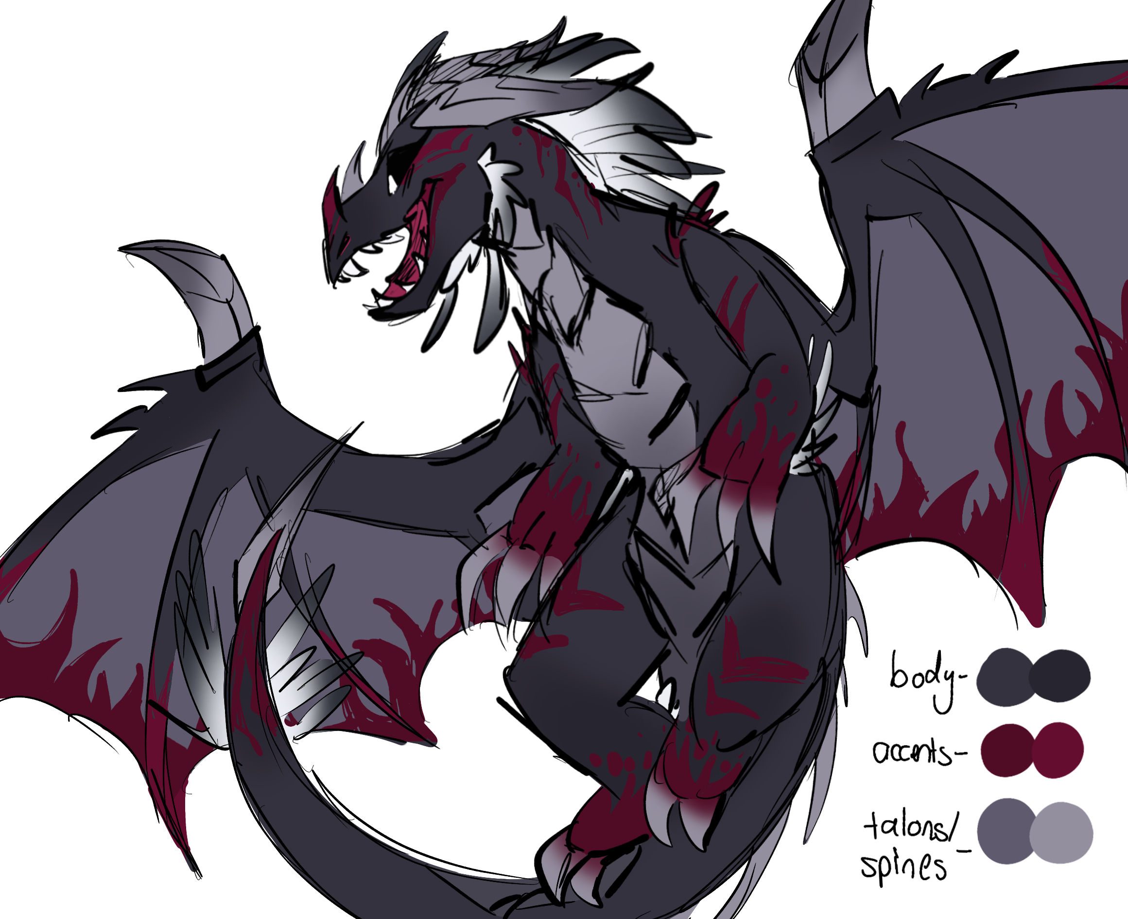 Ace’s dragon form - ibisPaint