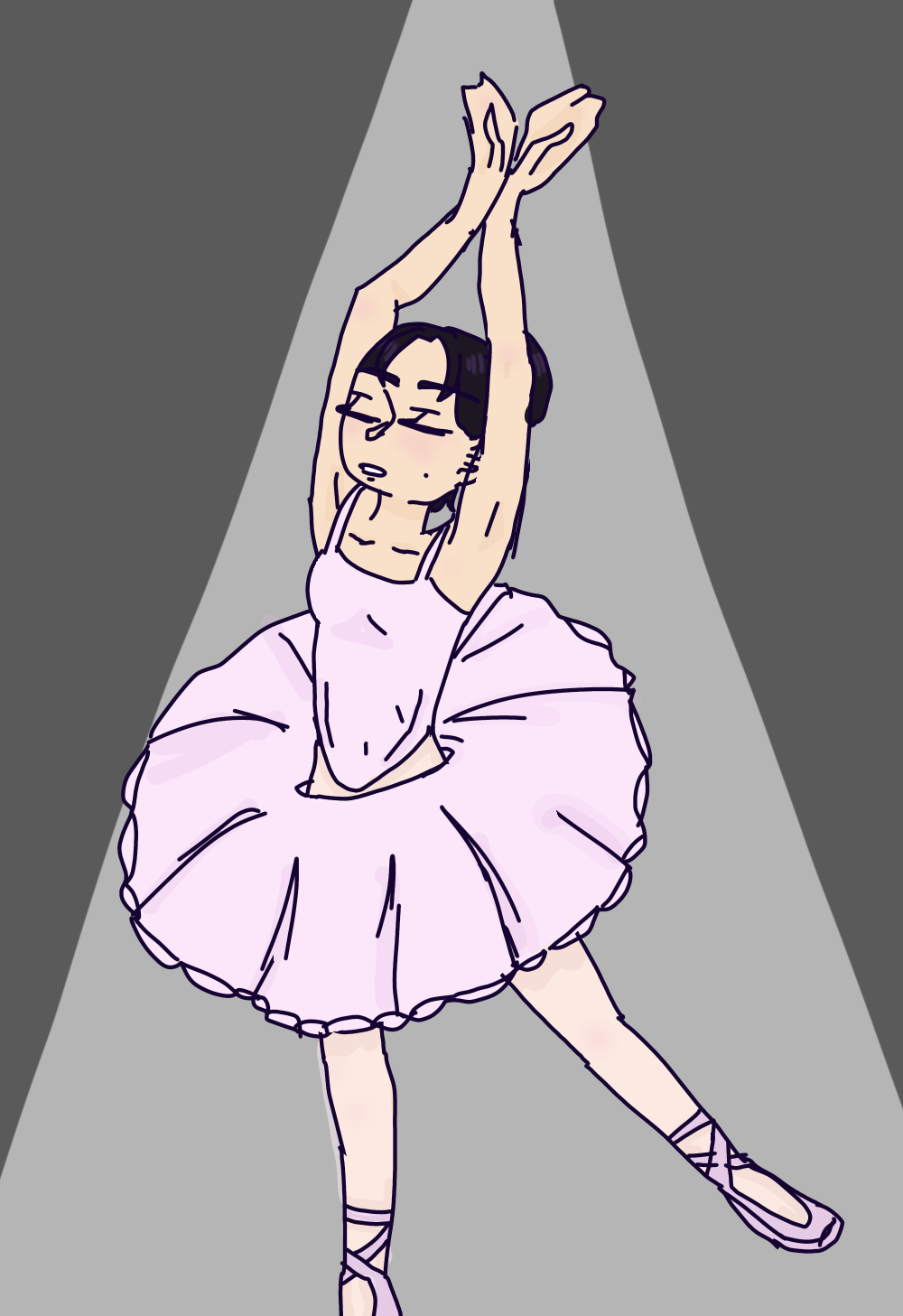 Ballerina dedicated to my mummy - ibisPaint