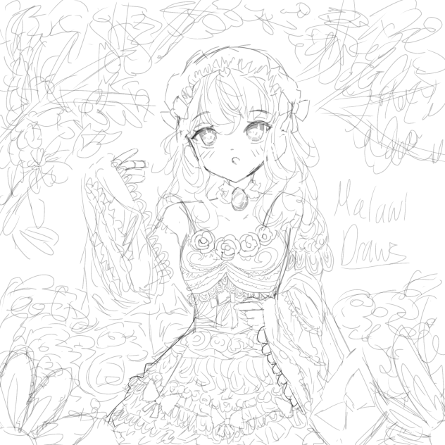 Crazy detailed sketch - ibisPaint