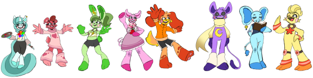 Smiling Critters-Clothes addition - ibisPaint