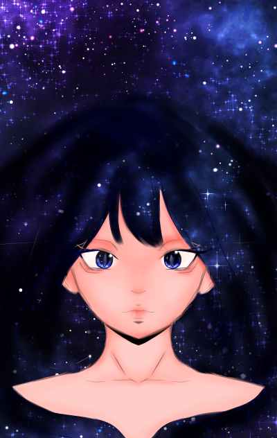 Galaxy girl - ibisPaint