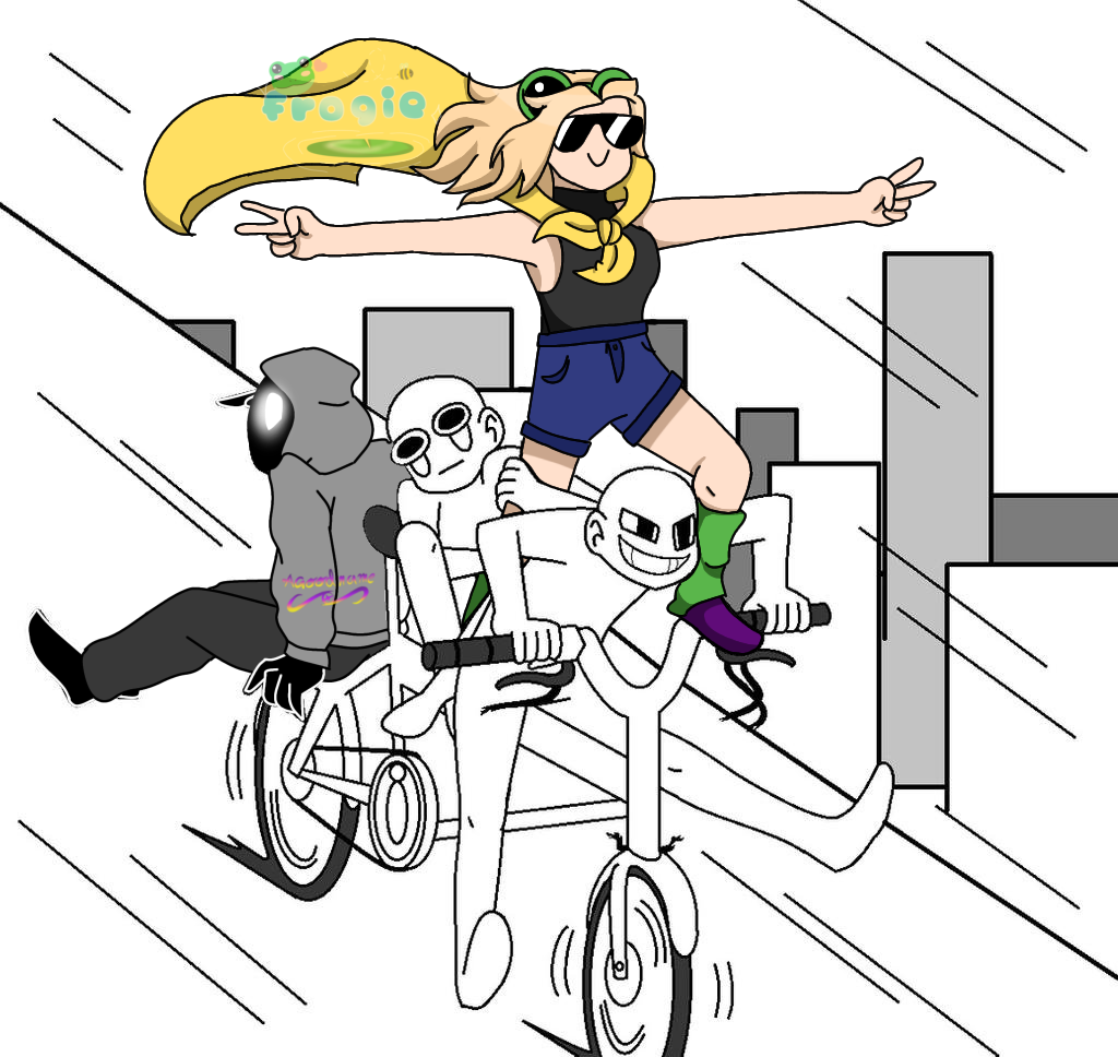 Bike ride collab - ibisPaint