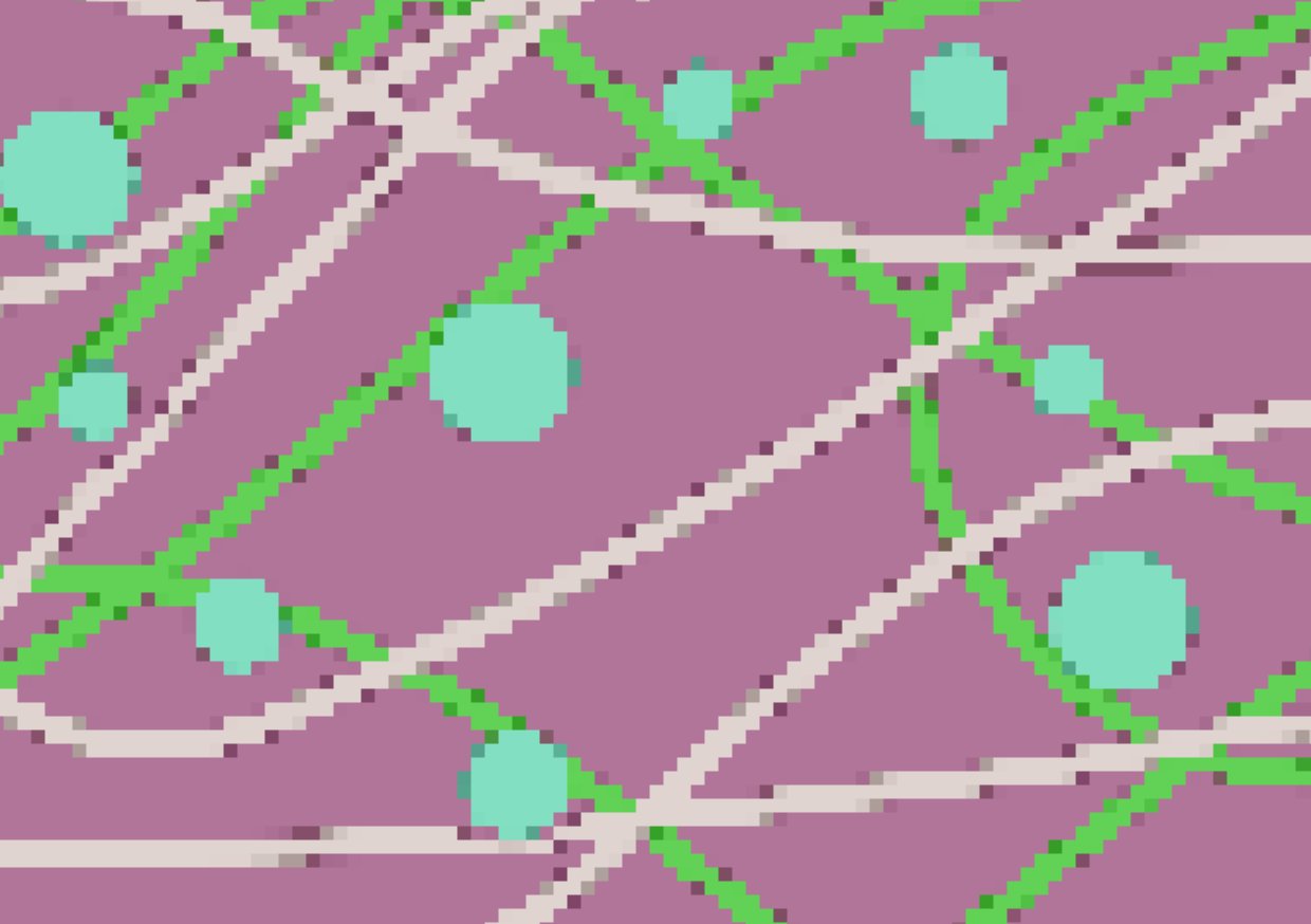 Inverted Colours Pixelated Design - ibisPaint