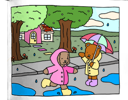 sweet rain bears - ibisPaint