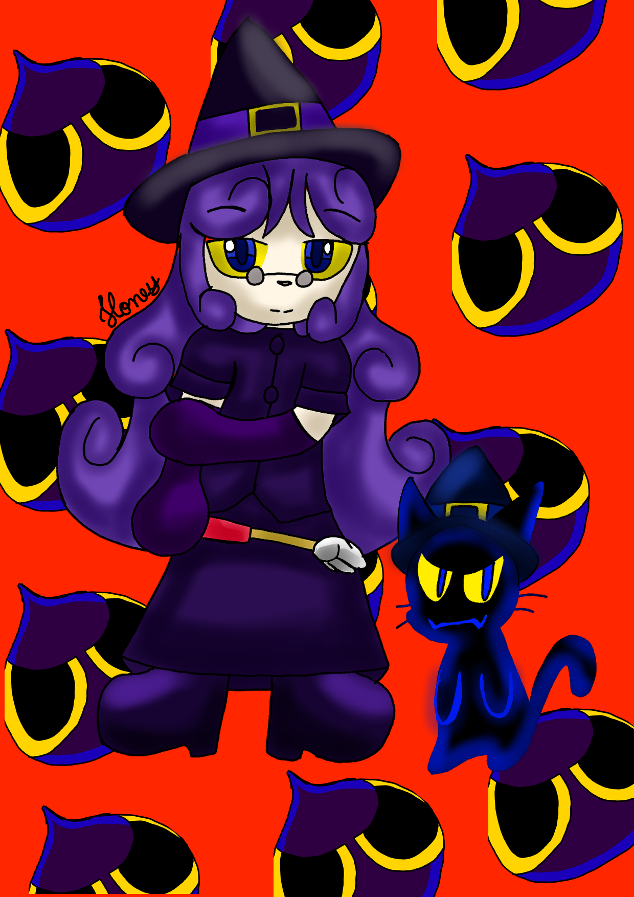 Ms Accord and Popoi ( Puyo Puyo ) - ibisPaint