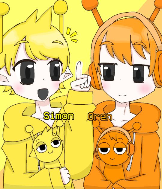 OrenとSimon【擬人化】 - ibisPaint