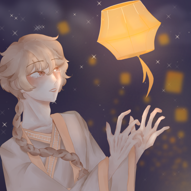 Aether (in a hanfu) in lantern riteeeee - ibisPaint