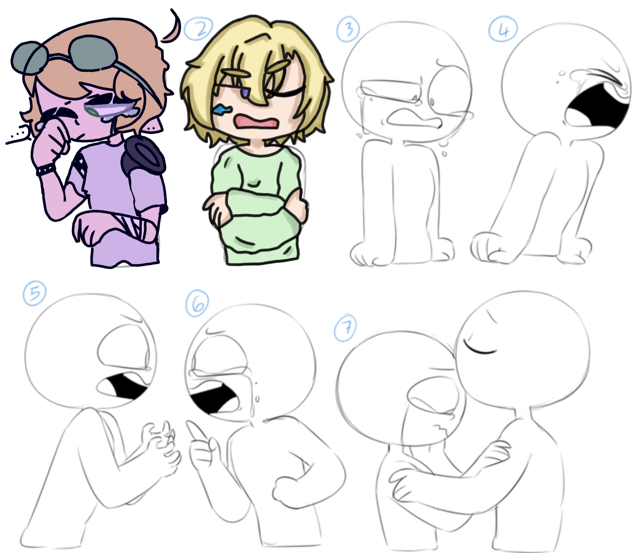 Crying collab - ibisPaint