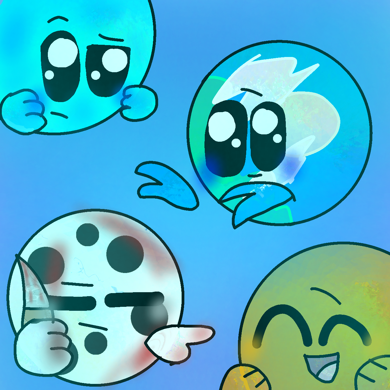 planet balls - ibisPaint