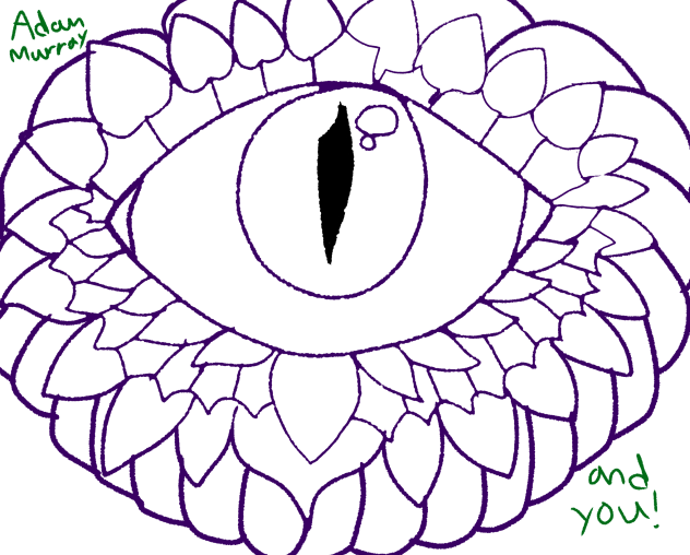 Dragon eye coloring page - ibisPaint
