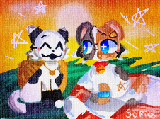 two cats - ibisPaint