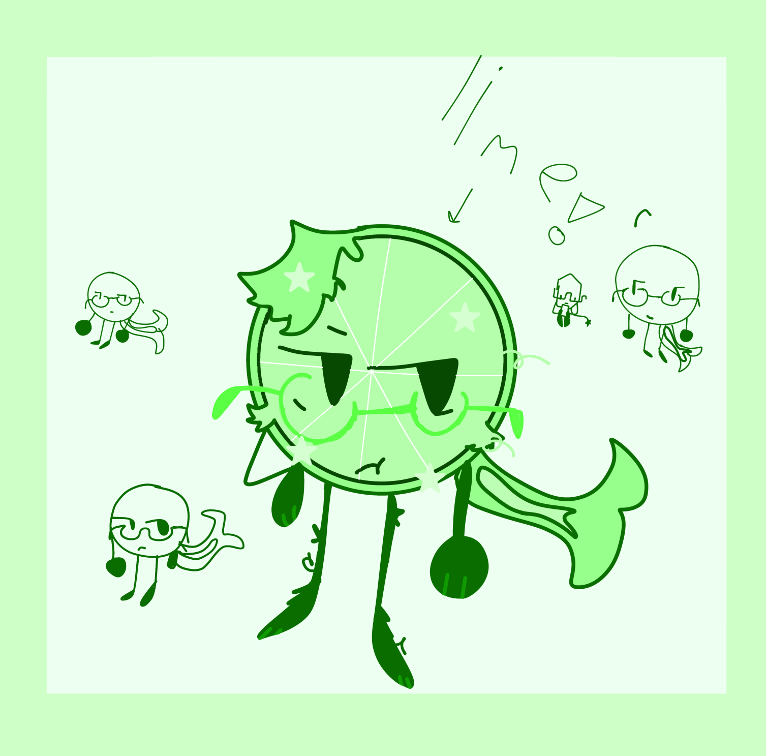 Lime slice - ibisPaint