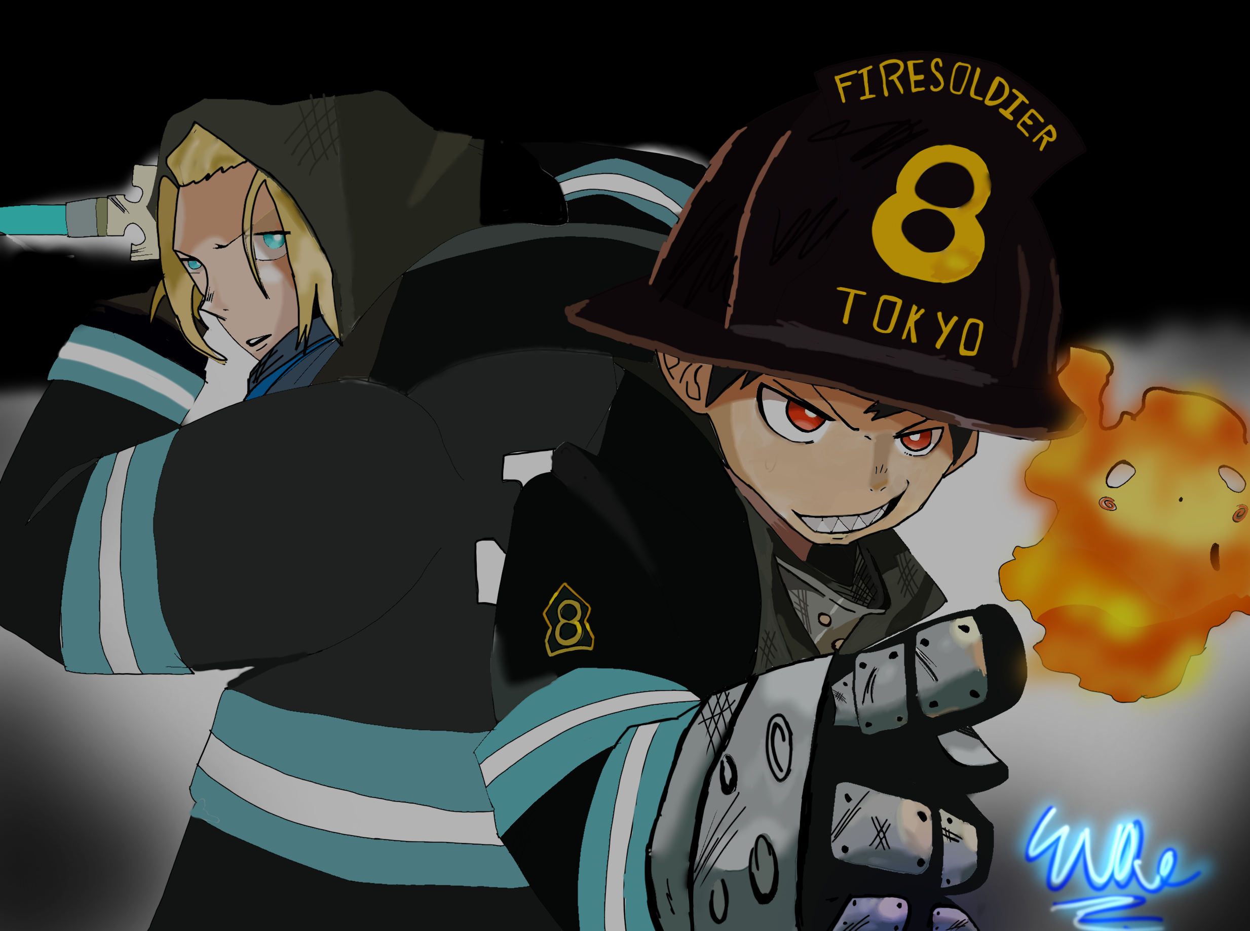 Fire force no glow - ibisPaint