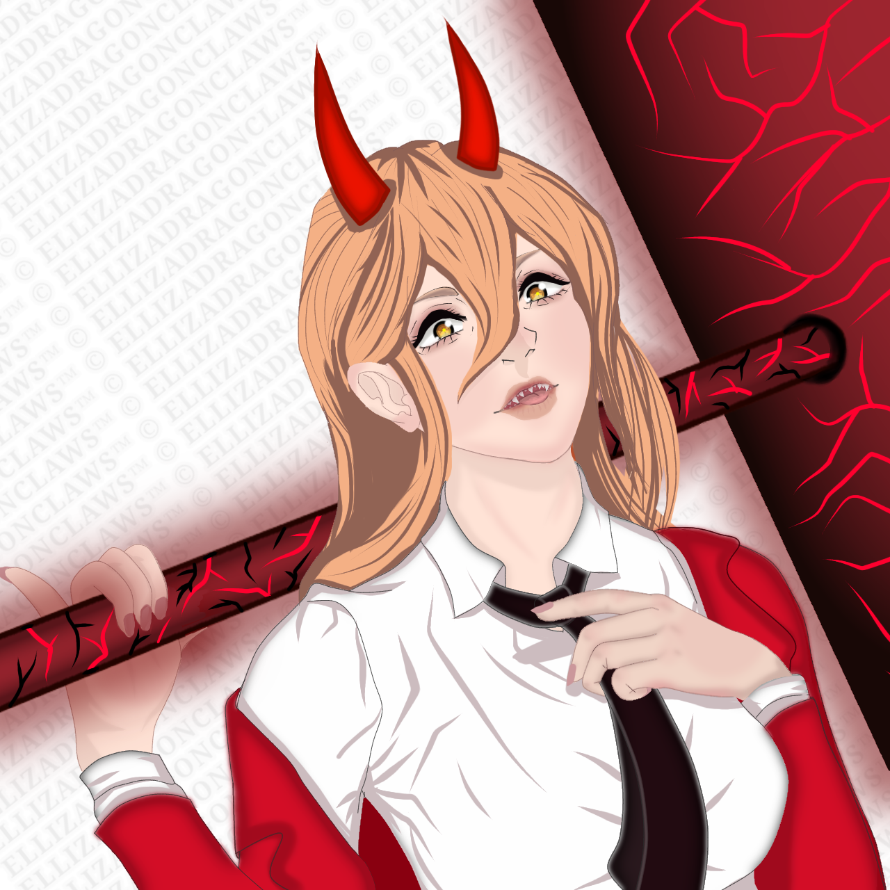 Playful Power - Chainsawman - ibisPaint