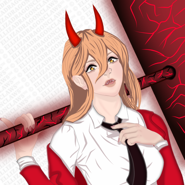 Playful Power - Chainsawman - ibisPaint