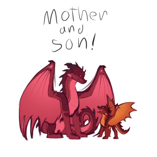 Mother and son - ibisPaint