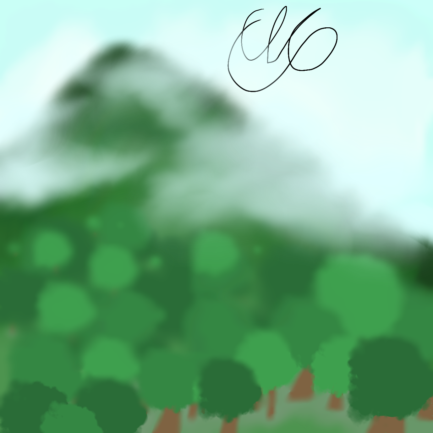 mountains - ibisPaint