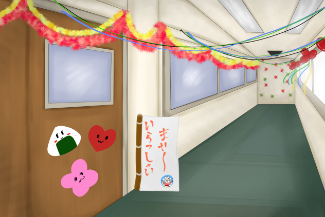school corridor - ibisPaint