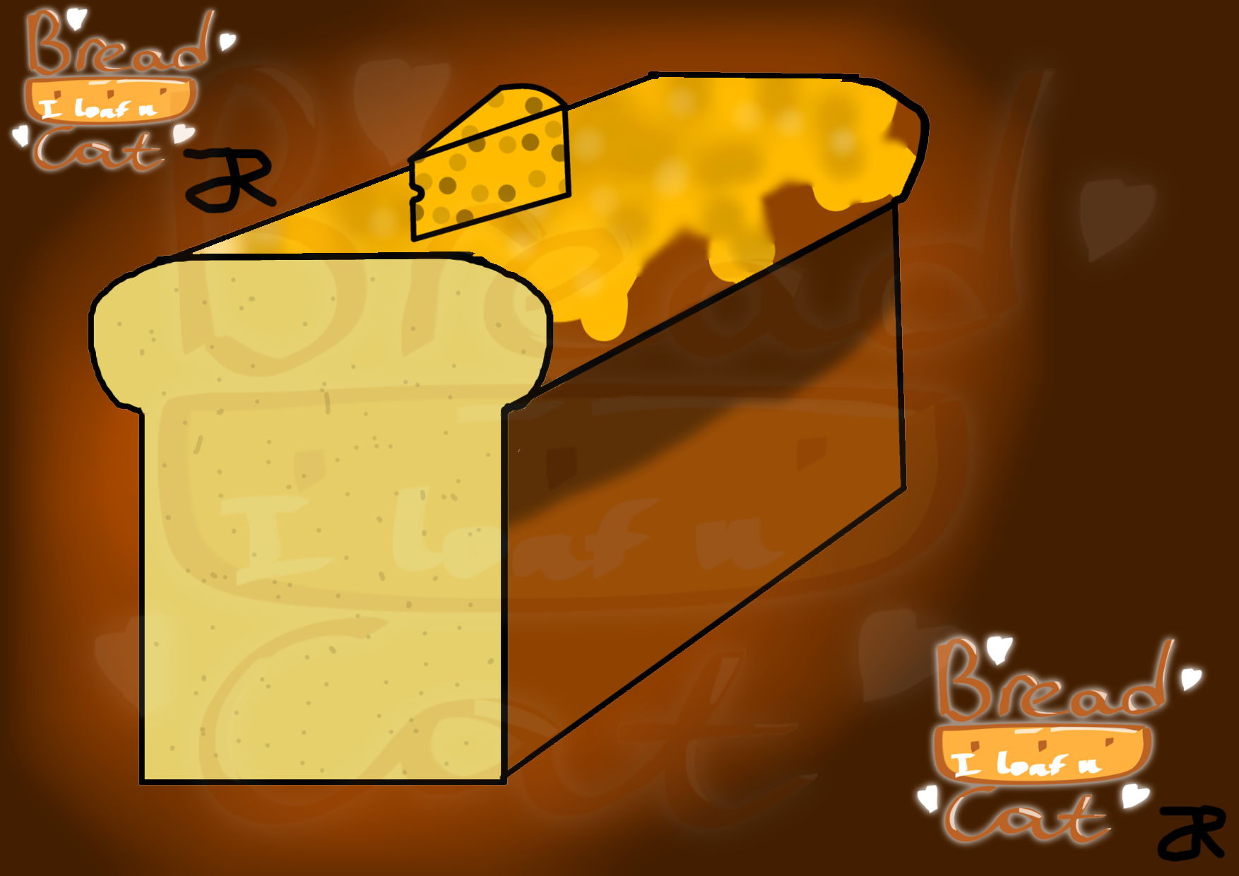 Cheesy Bread - ibisPaint