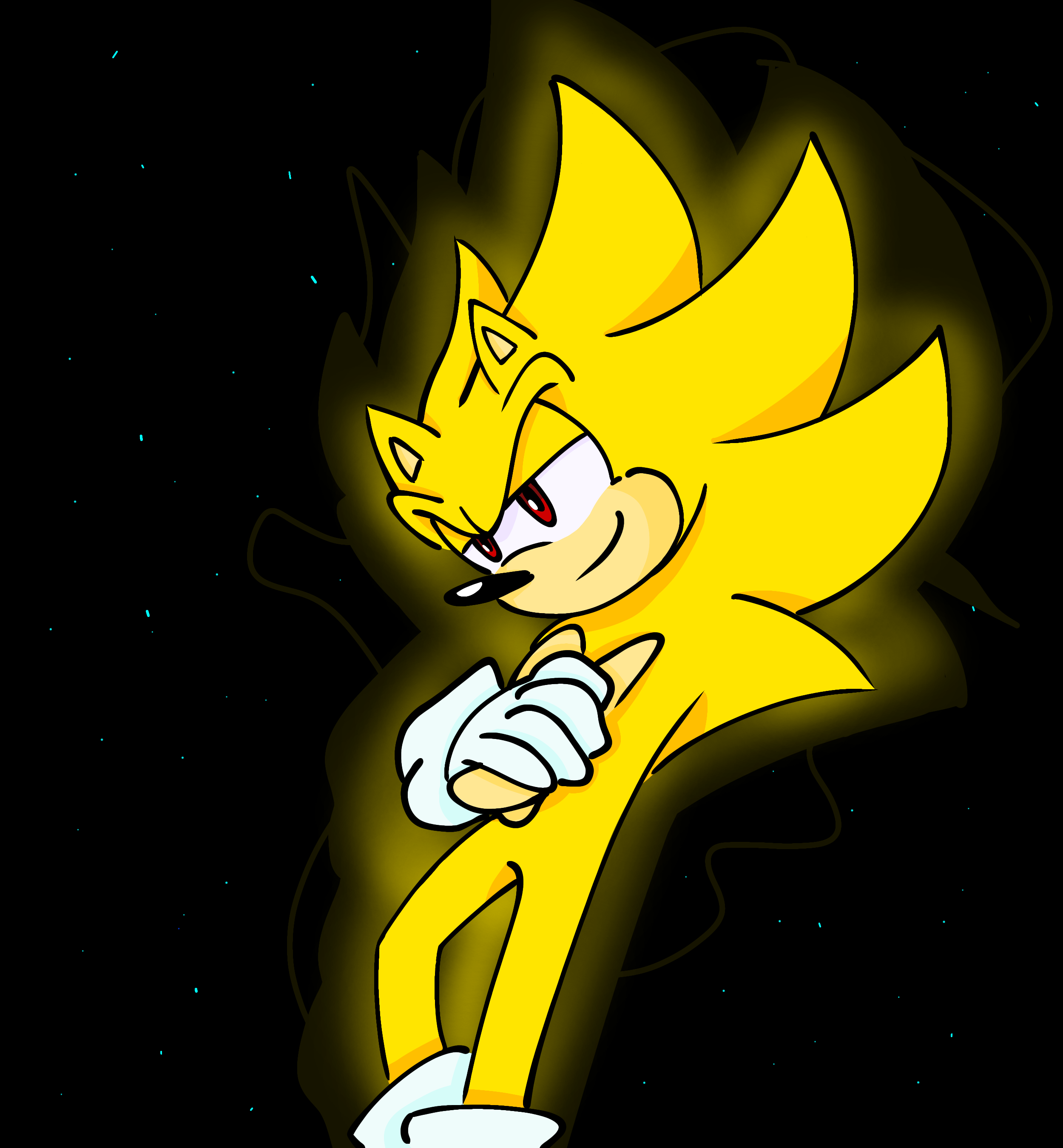 Super Sonic confiado - ibisPaint