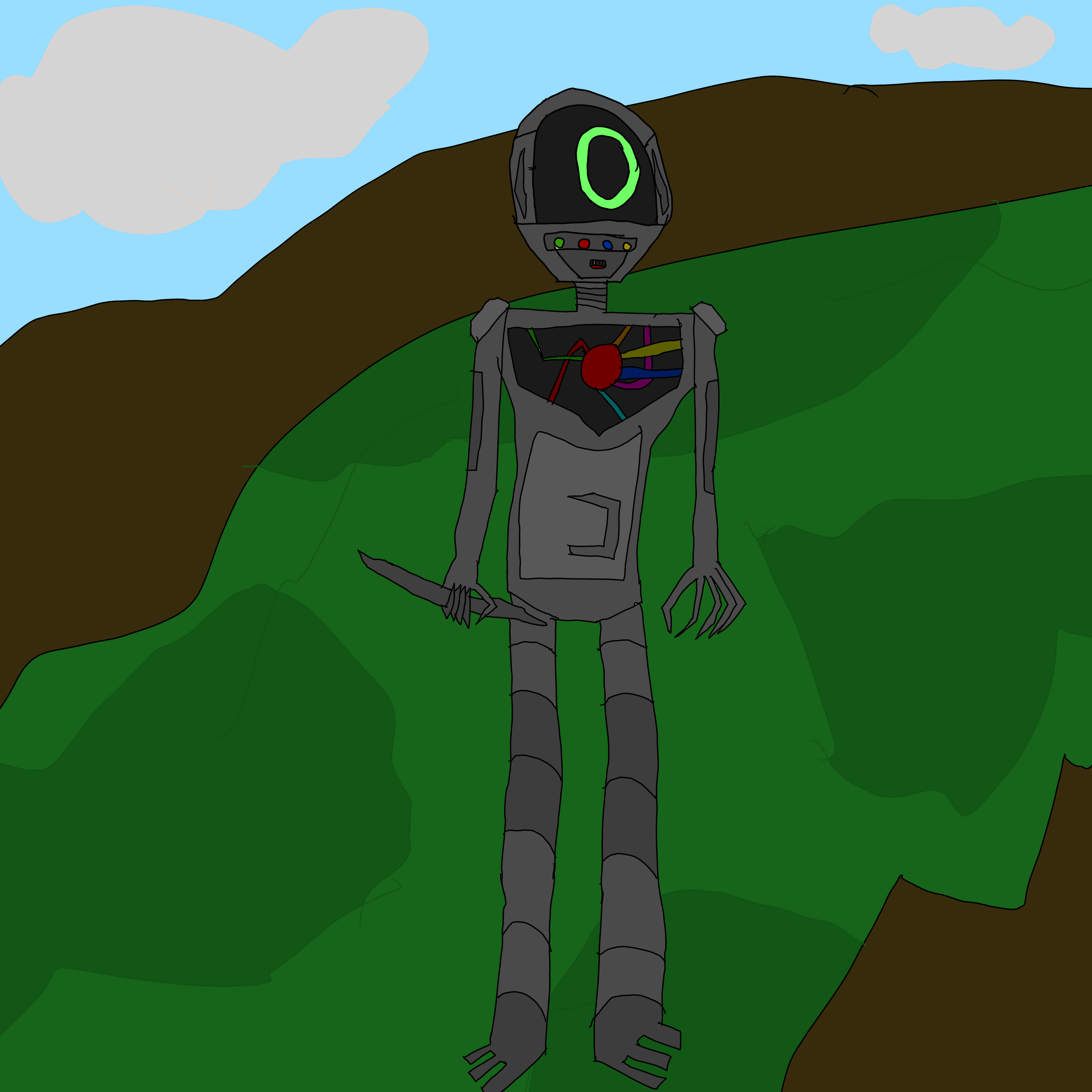 the friendly robot - ibisPaint