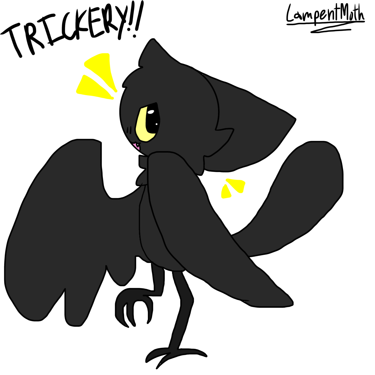 TRICKERY the raven cat!! - ibisPaint