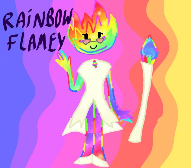 ️🧡💛💚💙💜Rainbow Flamey ️🧡💛💚💙 - ibisPaint