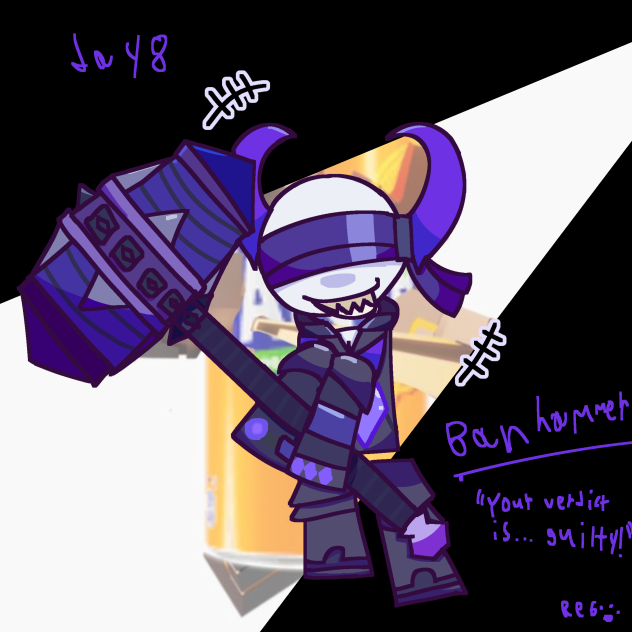 Day 8- Ban hammer - ibisPaint