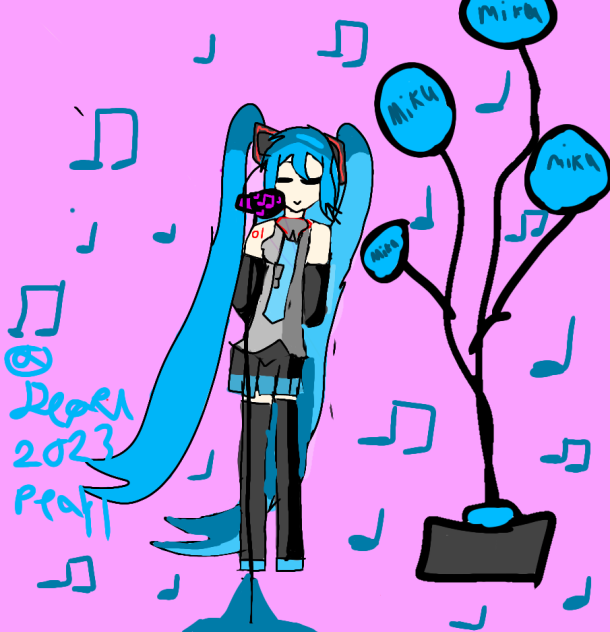 singing miku💗🎵 - ibisPaint