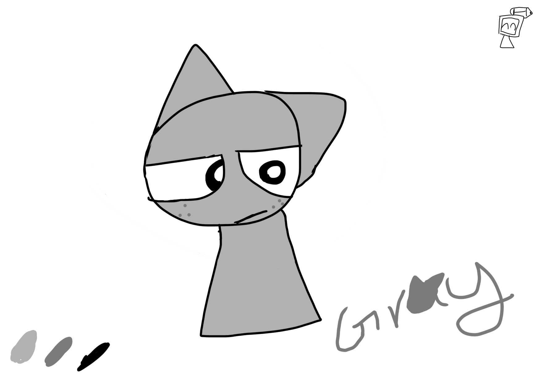 Gray thing I drew - ibisPaint