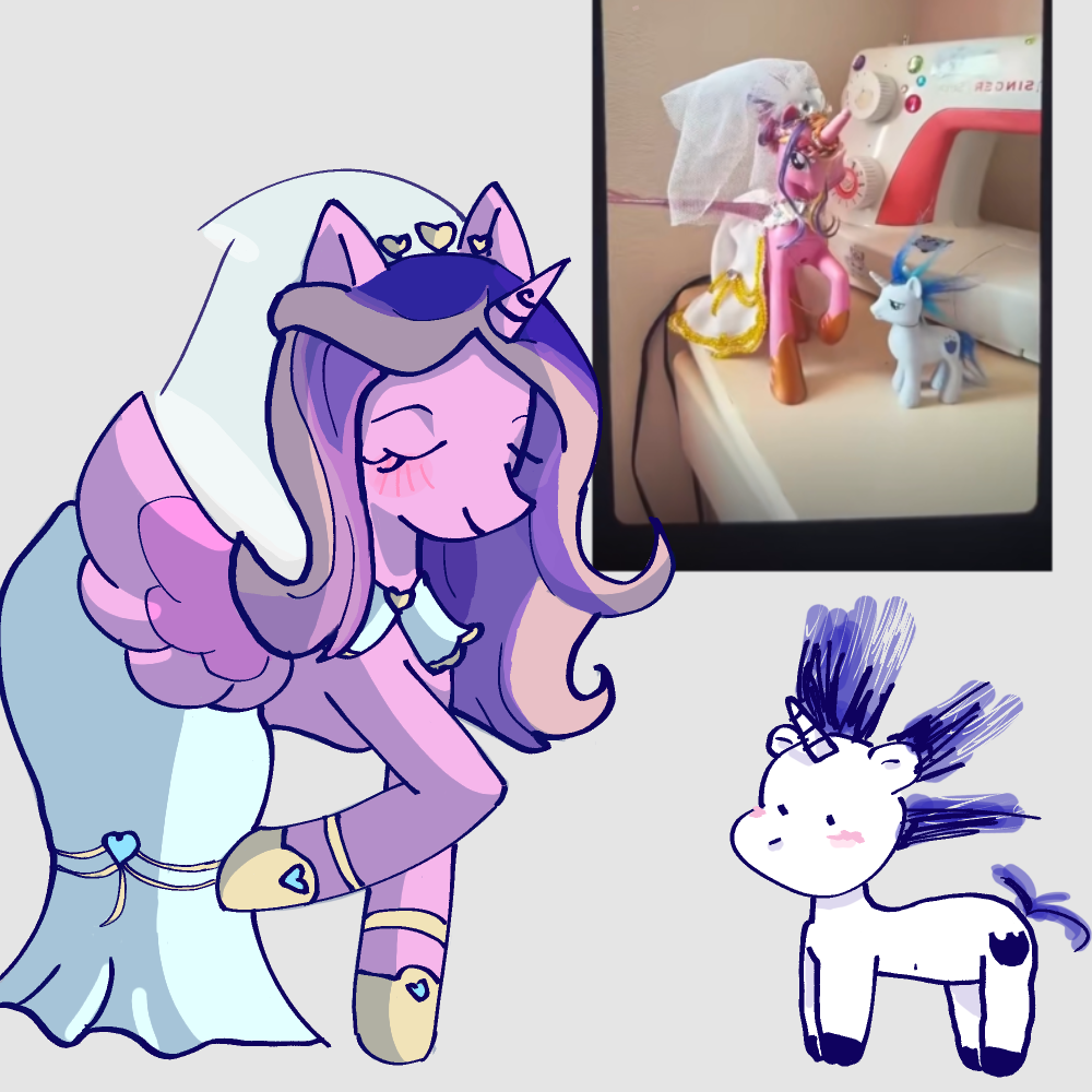 The bride and the ugly groom - ibisPaint