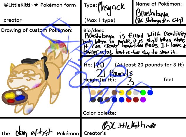 Pokemon creator example form - ibisPaint