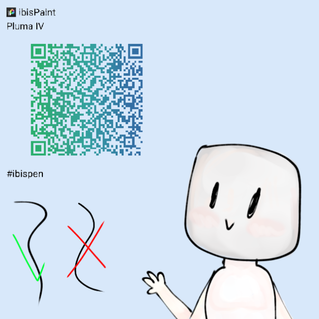 Pluma IV (brush tool) - ibisPaint