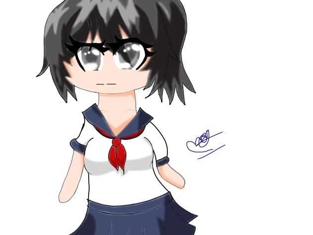 yandere-chan chibi - ibisPaint