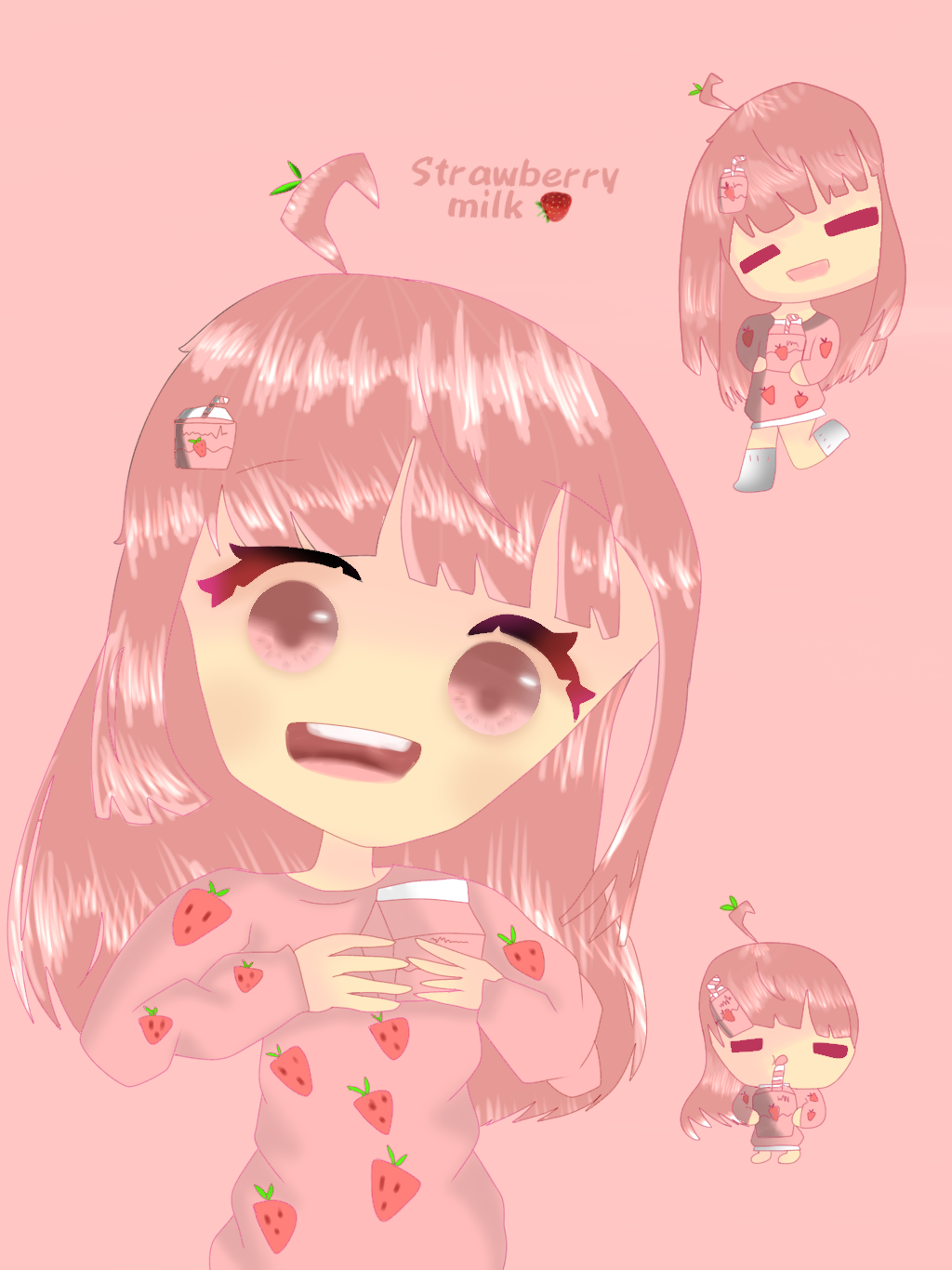 Strawberry milk 🍓 - ibisPaint