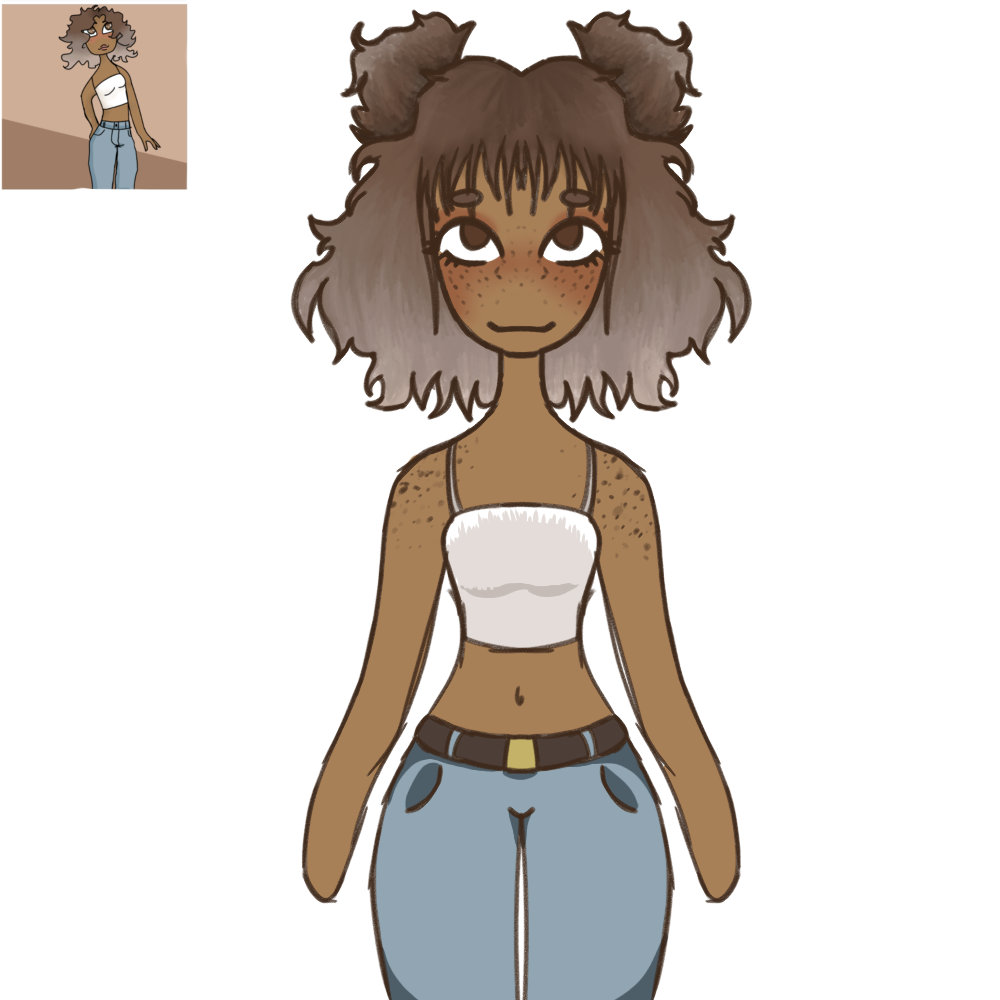 redraw of aesthetic girl two - ibisPaint