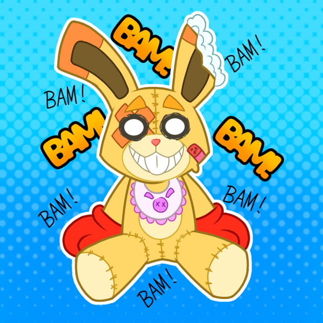 peluche de conejo - ibisPaint