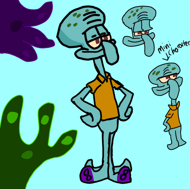 squidward(traced) - ibisPaint