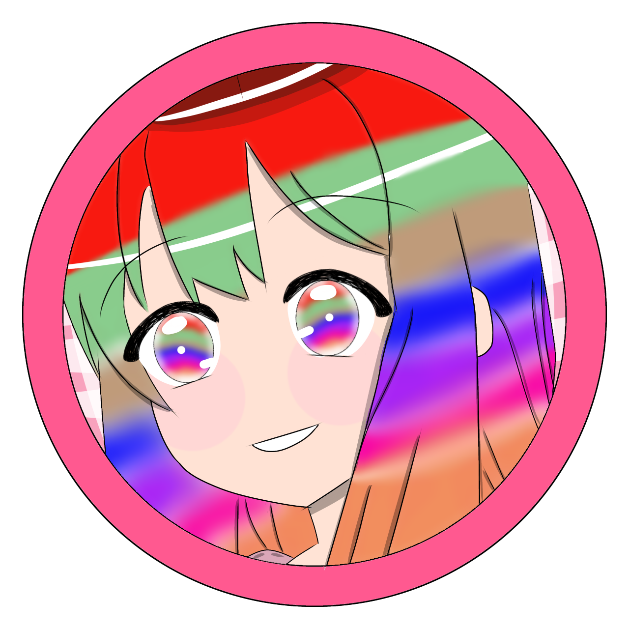 Rain bow girl 👧 - ibisPaint