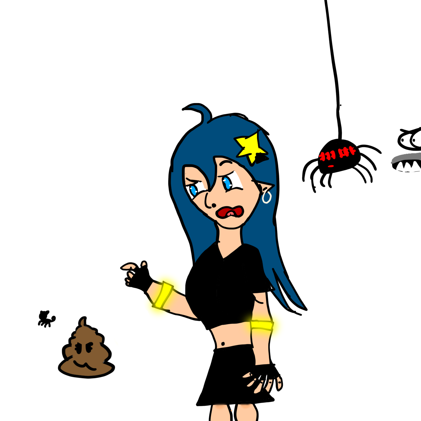 An elf that is disgusted by poop - ibisPaint